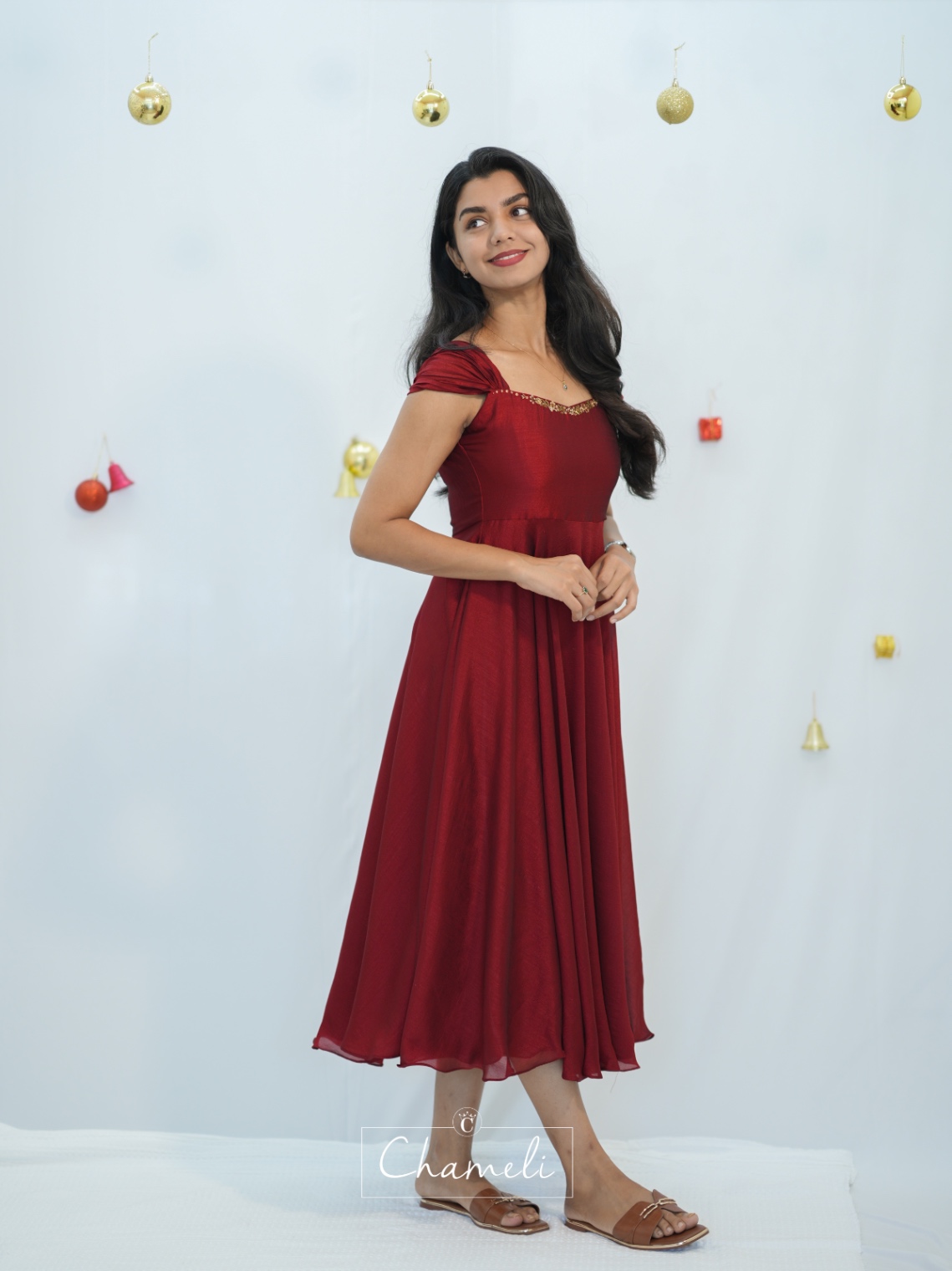 Shop Full Flared Frock | Chameli Designer Boutique